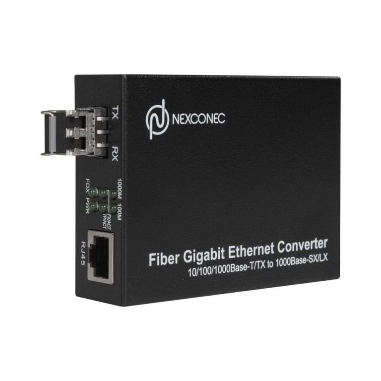 Media converter 10/100/1000m 1310nm monomodo 20 km sc. - Max Center